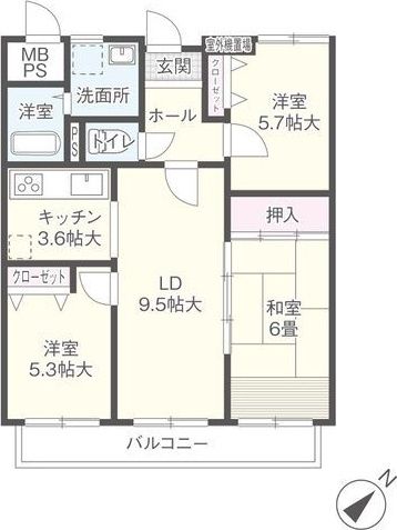 シティライフ高島 賃貸マンション 3階 301号室 3LDKの物件詳細 | いい部屋ネットの大東建託パートナーズ