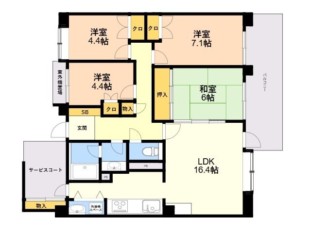 シーサイドももちヴェルデコート2番館 賃貸マンション 3階 4LDKの物件詳細 | いい部屋ネットの大東建託パートナーズ