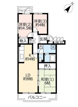 UR清瀬駅前ハイツ4号棟506号室 賃貸マンション 5階 040506号室 3LDKの物件詳細 | いい部屋ネットの大東建託リーシング