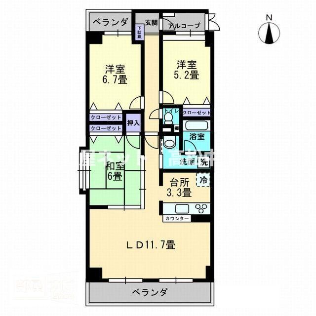 RATAN・TATA 賃貸マンション 2階 203号室 3LDKの物件詳細 | いい部屋ネットの大東建託パートナーズ