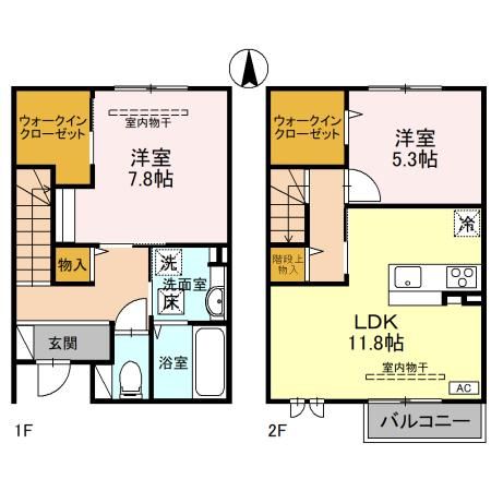 シエロ 賃貸一戸建て 106号室 2LDKの物件詳細 | いい部屋ネットの大東建託リーシング