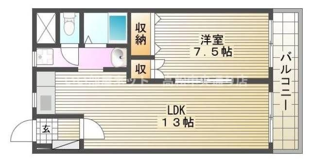 アイネスト宇多津 賃貸マンション 3階 302号室 1LDKの物件詳細 | いい部屋ネットの大東建託パートナーズ
