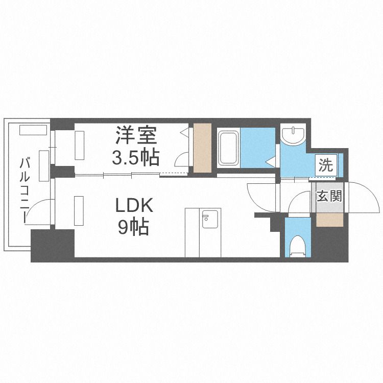 プレサンス立売堀ベルヴィル 賃貸マンション 6階 1LDKの物件詳細 | いい部屋ネットの大東建託リーシング